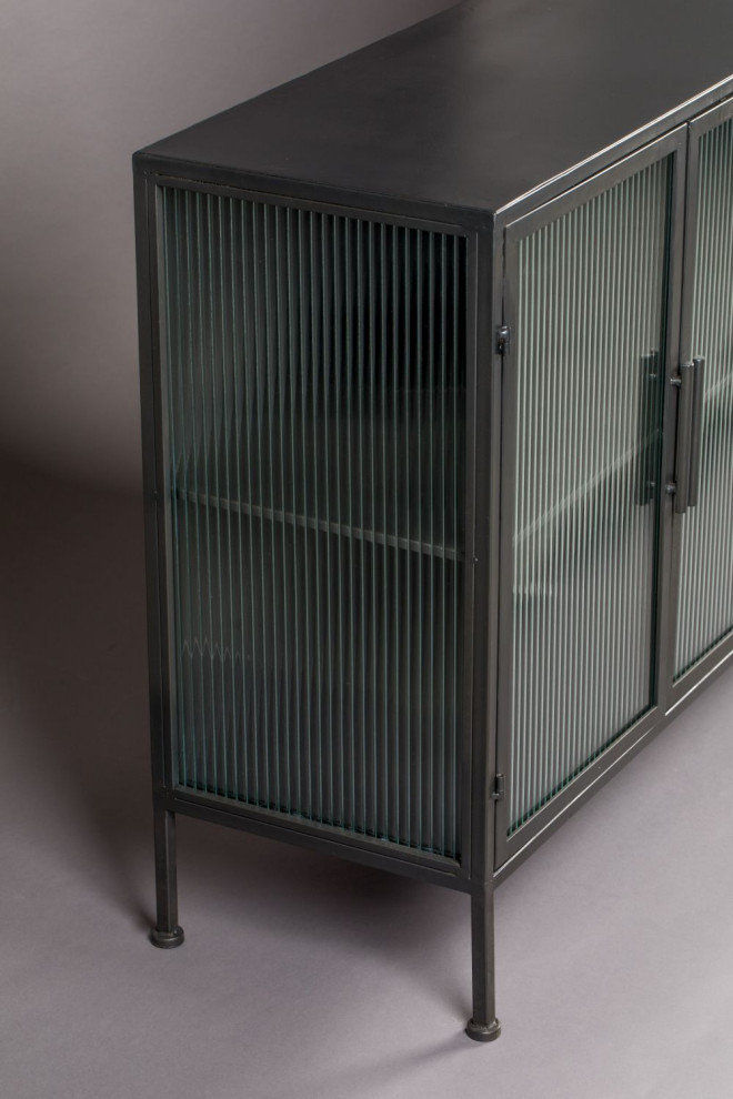 Black Metal Sideboard | Dutchbone Boli - Industrial - Buffets And ...