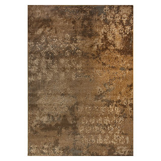 Mysterio 1220-900 Area Rug, Silver, 5'3"x7'7" - Contemporary - Area ...
