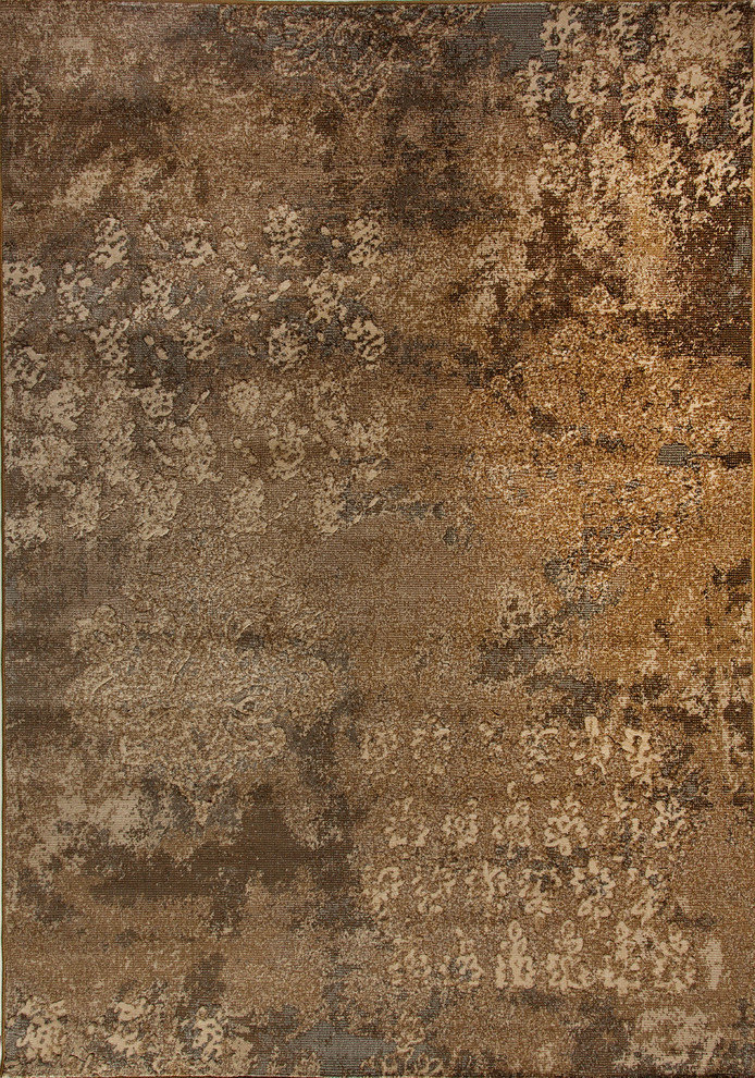 Mysterio 1220-900 Area Rug, Silver, 5'3"x7'7" - Contemporary - Area ...