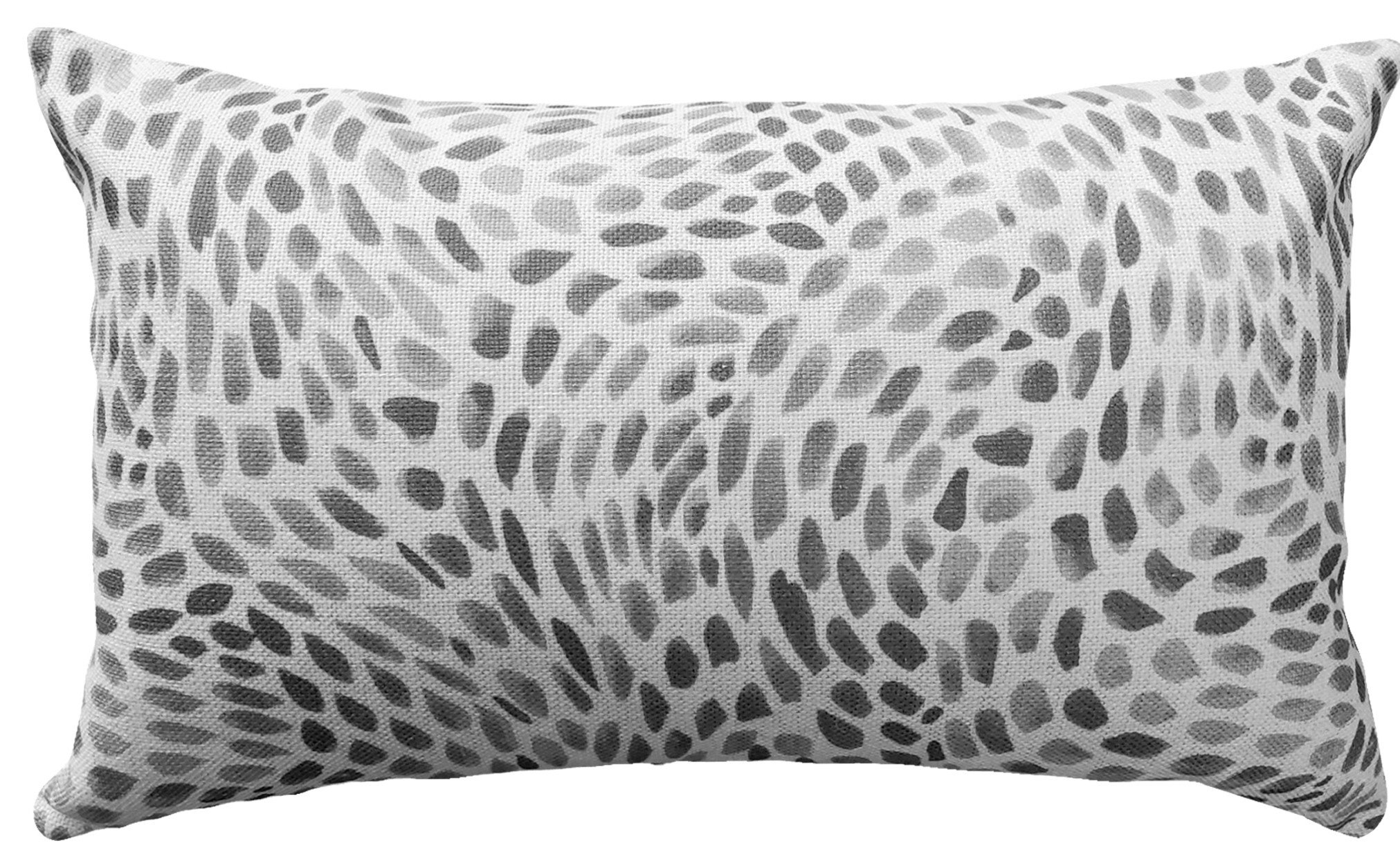 Matisse Dots Graphite Gray Throw Pillow 12x19, with Polyfill Insert, 12 ...