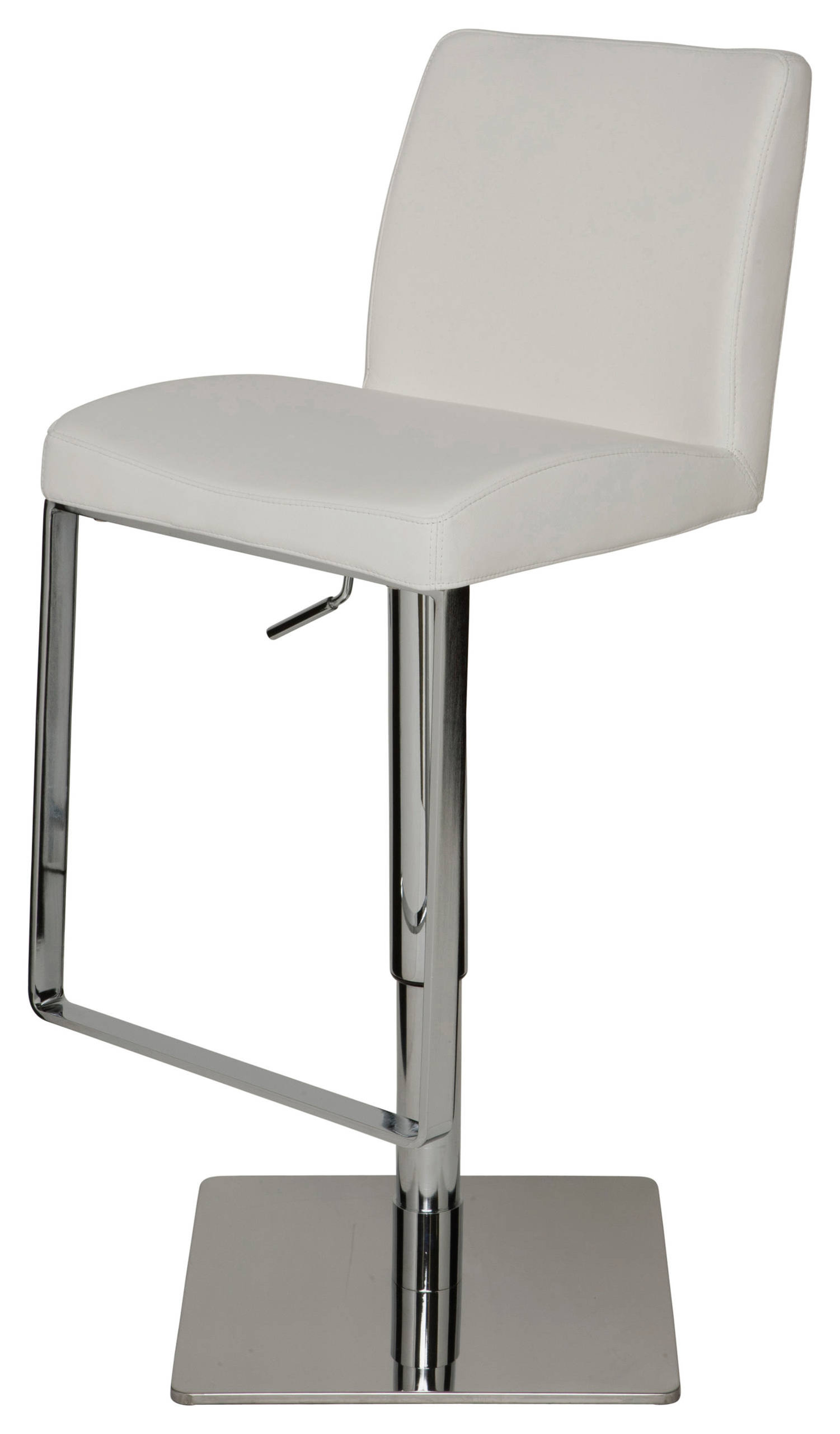Matteo Adjustable Bar Stool, Modern Contemporary Barstool, White ...
