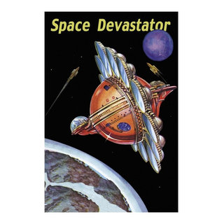 "Space Devastator" Digital Paper Print by Retrosci-fi, 14"x20", 26"x38 ...