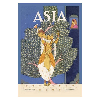 Courting by a Red Flute, 20" x 30" - Asian - Prints And Posters - by ...