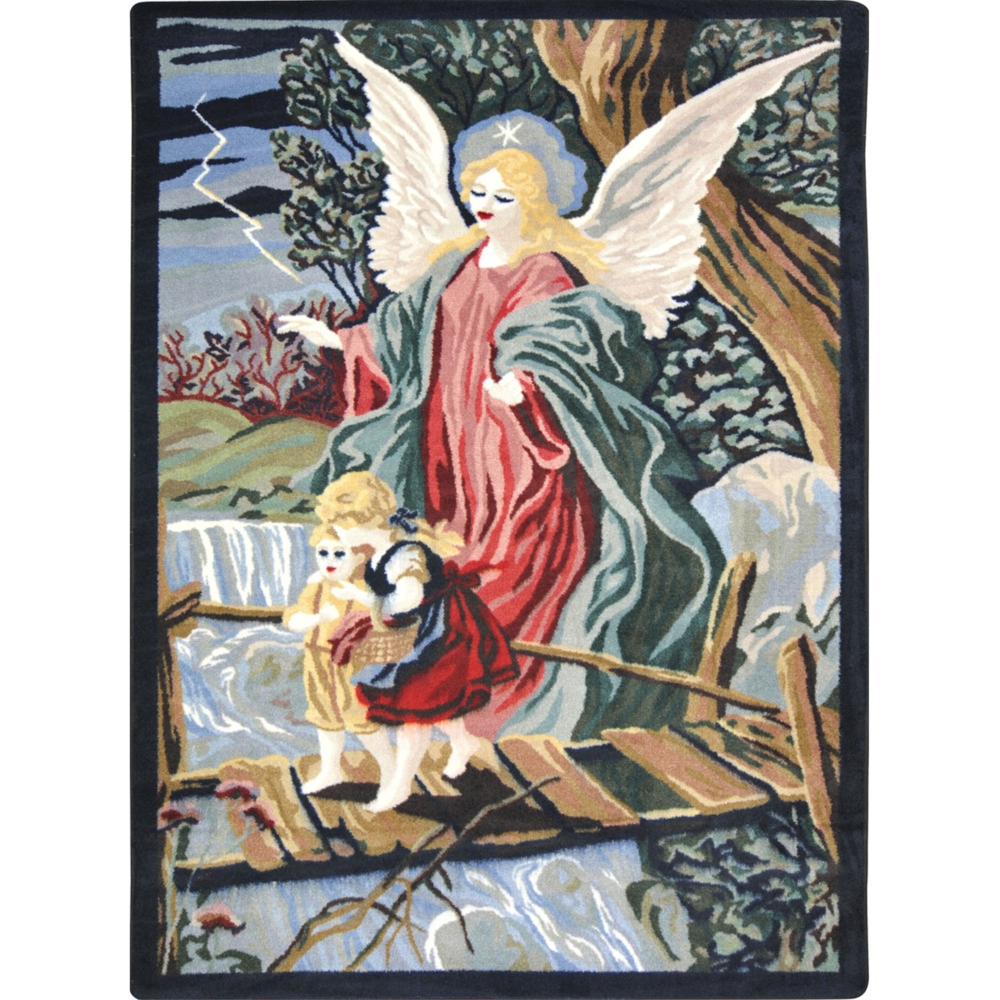 Guardian Angel 3'10" x 5'4" area rug in color Multi - Contemporary ...