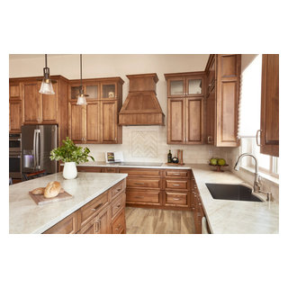 Taj Mahal Quartzite with Sav Wood Miele, and Terra Nova Kitchen ...