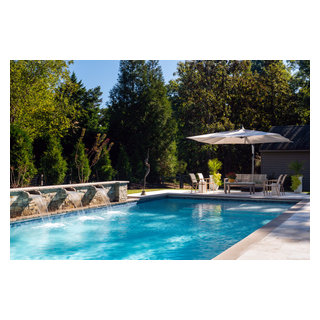 Poolside Porch - Transitional - Pool - Richmond - by SMS Architects | Houzz