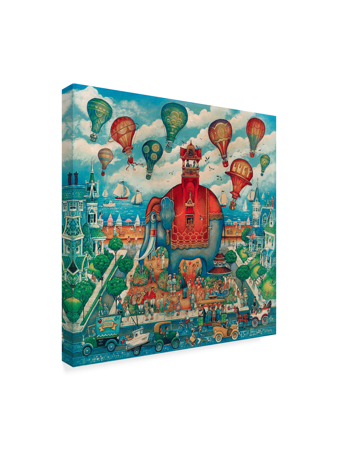 "Lucy" by Bill Bell, Canvas Art, 24"x24" - Contemporary - Prints And ...