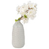 Ceramic 9" Dimpled Vase, Oatmeal - Transitional - Vases - by Kolibri ...