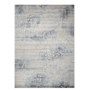 Nourison Somerset Silver and Blue Area Rug, 9' to 12' wide ...