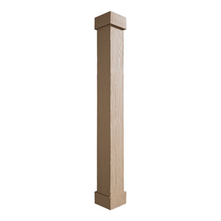 Sand Blasted Endurathane Faux Wood Column Wrap, 10"W x 4'H ...