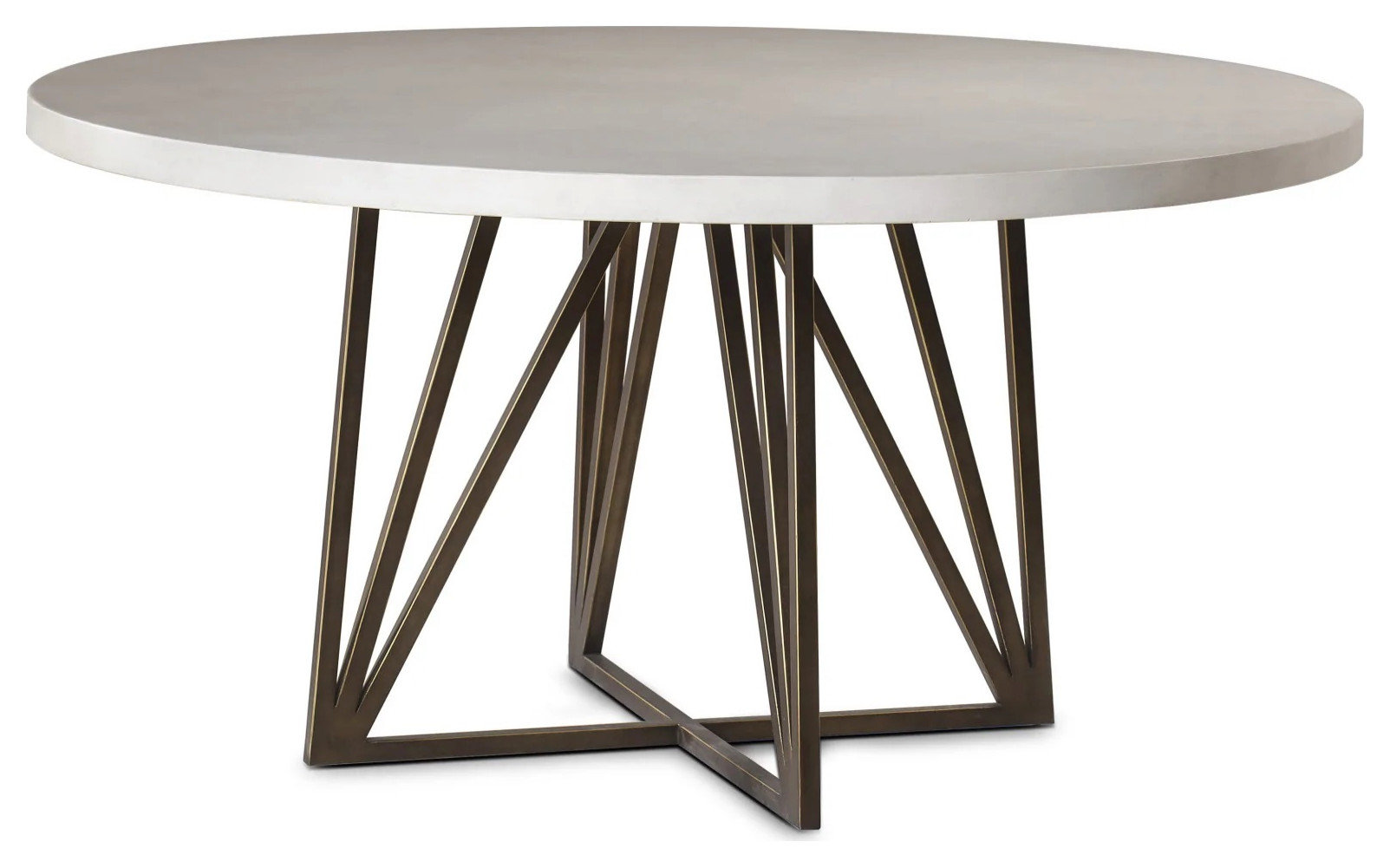Sonder Living Emerson Dining Table, 60" Dia. - Transitional - Dining ...