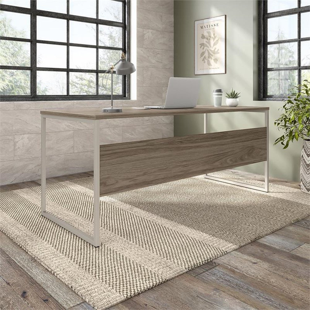 UrbanPro Modern Engineered Wood Computer Table Desk in Hickory brown ...