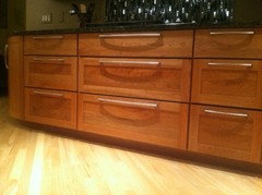 Pull size for paneled dishwasher?