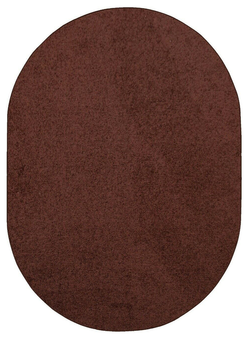 Furnish My Place Chocolate Solid Color Rug Made In Usa, 2' x 38' Oval ...