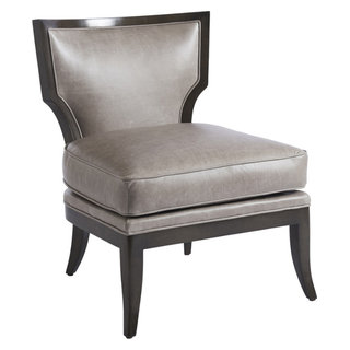 Halston Leather Chair - Transitional - Armchairs And Accent Chairs - by ...