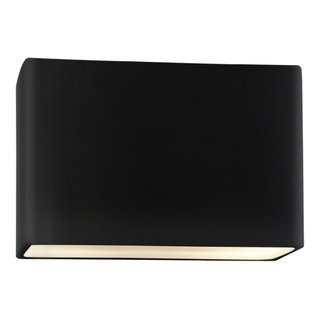 Rectangle Wall Sconce, Closed Top, 10", Incandescent - Modern - Wall ...