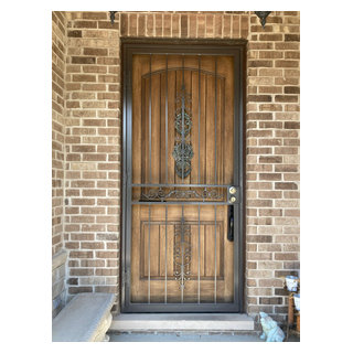 After / Adding Security With WIndow Guards & Security Storm Doors ...