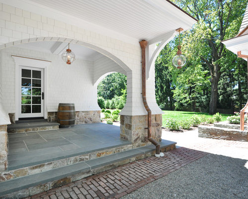 Stone-front Porch | Houzz