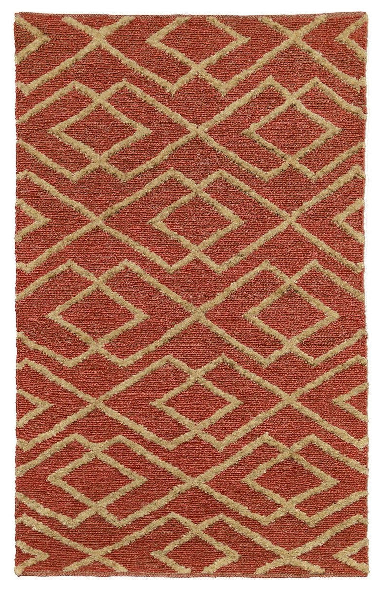 Classic Home Soumak Aura Sienna/Bleach Rug, 8'x10' - Contemporary ...
