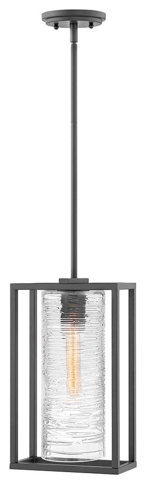 Hinkley Pax Outdoor Hanging Light, Satin Black - Transitional - Outdoor ...