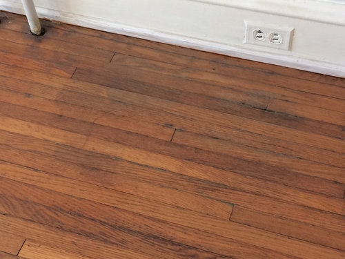 Hardwood floors have scratches/scuffs/discolor after sanding/staining?