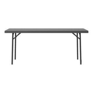 ZOWN Classic 6' Commercial Blow Folding Table in Gray - Folding Tables ...