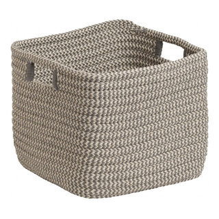 Colonial Mills Basket Carter Basket Gray Rectangle, 15"x15"x16 ...