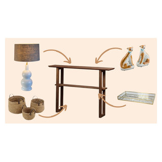 Minimalist Mango Wood Console Table - Hall - Dublin - by Oriana B. | Houzz