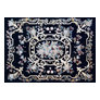 Flower Mosaic Pattern Tile Rug, Si, 85" x 61" - Traditional - Tile ...