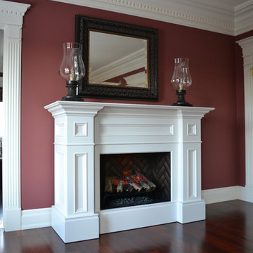 Herringbone Brick Firebox - Photos & Ideas | Houzz