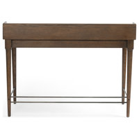Moreau Writing Desk-Dark Toasted Oak - Midcentury - Desks And Hutches ...