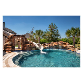 Second Floor Slide - Traditional - Pool - Houston - by Tipton Spires ...
