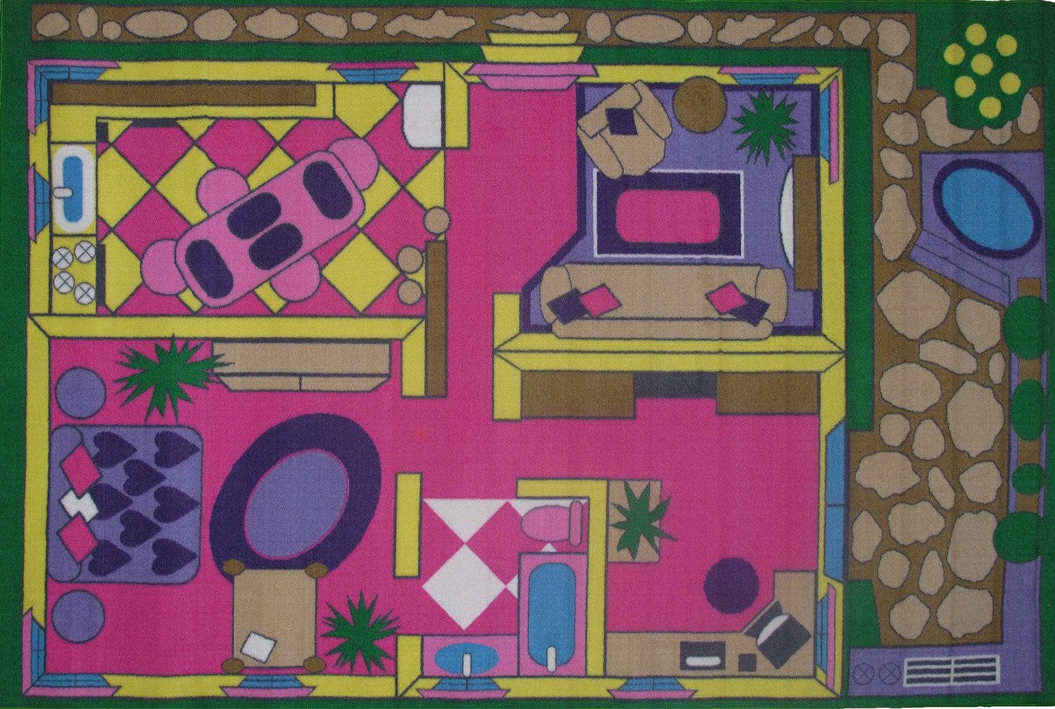 Fun Rugs Fun Time Collection Dollhouse Area Rug, 51"x78" - Contemporary ...