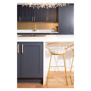 Classic Midnight Blue Kitchen in Bourne End - Traditional - Kitchen ...