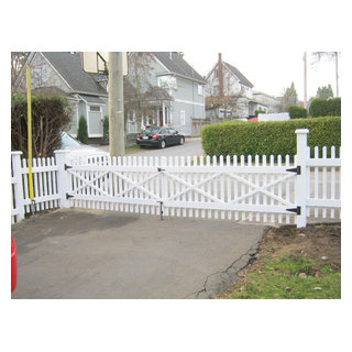 2x2 picket fence - Midcentury - Vancouver - by Quality Custom Cedar ...
