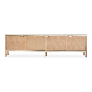 Aico Amini Malibu Crest TV Console in Blush - Contemporary ...