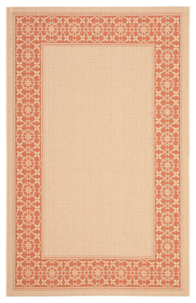 Safavieh Courtyard Cy6003-11 Cream, Terracotta Area Rug, 5'3" x 7'7 ...