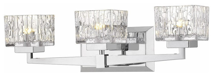 36 Inch 65W 5 LED Vanity Light Fixture-Chrome Finish - Wall Sconces ...
