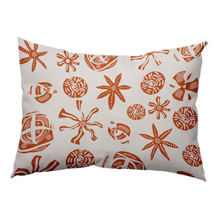 Fossil Formation Outdoor Pillow, 14"x20" - Beach Style - Outdoor ...