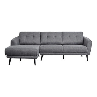 Carson Sectional Grey Left - Midcentury - Sectional Sofas - by Old ...