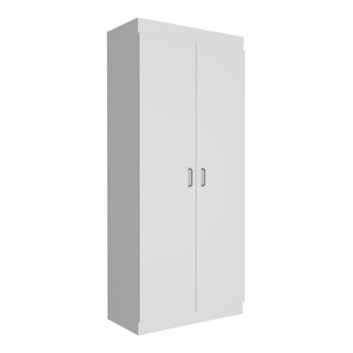 Chad Pantry Cabinet White - Transitional - Pantry Cabinets - by GwG ...