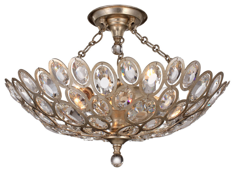 Sterling 3 Light Distressed Twilight Ceiling Mount, 20.25'' W x 12'' H ...