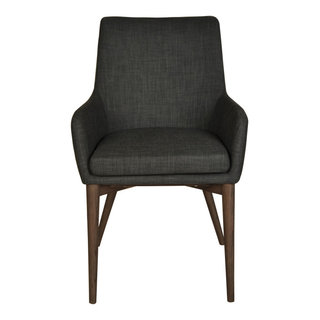 Fritz 22" Wide Upholstered Dining Chair, Set of 2 - Midcentury - Dining ...