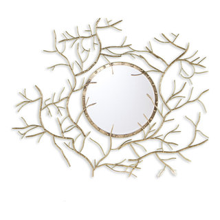Branch Round Mirror - Contemporary - Wall Mirrors - by HedgeApple | Houzz