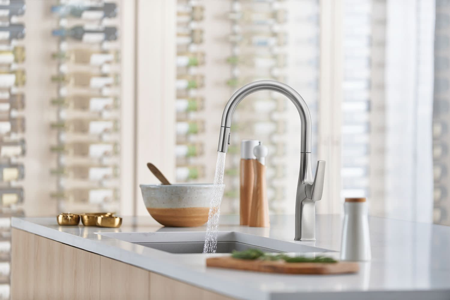 Blanco 442677 Rivana 1.5 GPM 1 Hole Pull Down Kitchen Faucet ...