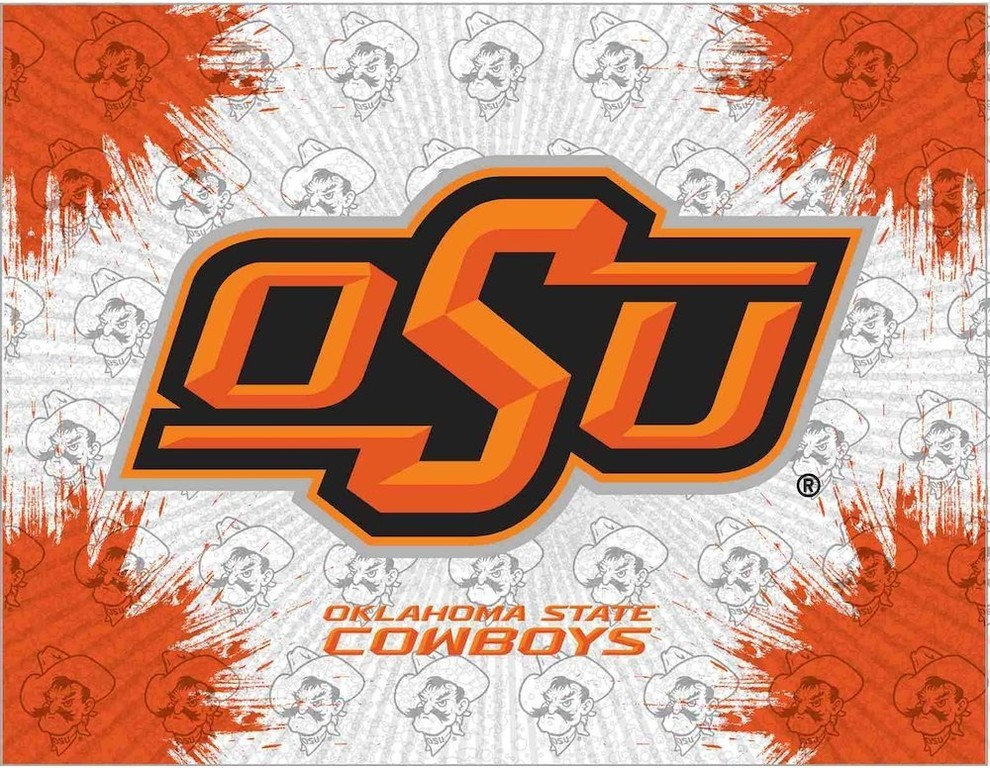 Oklahoma State Logo Canvas, 20"x15" - Contemporary - Prints And Posters ...