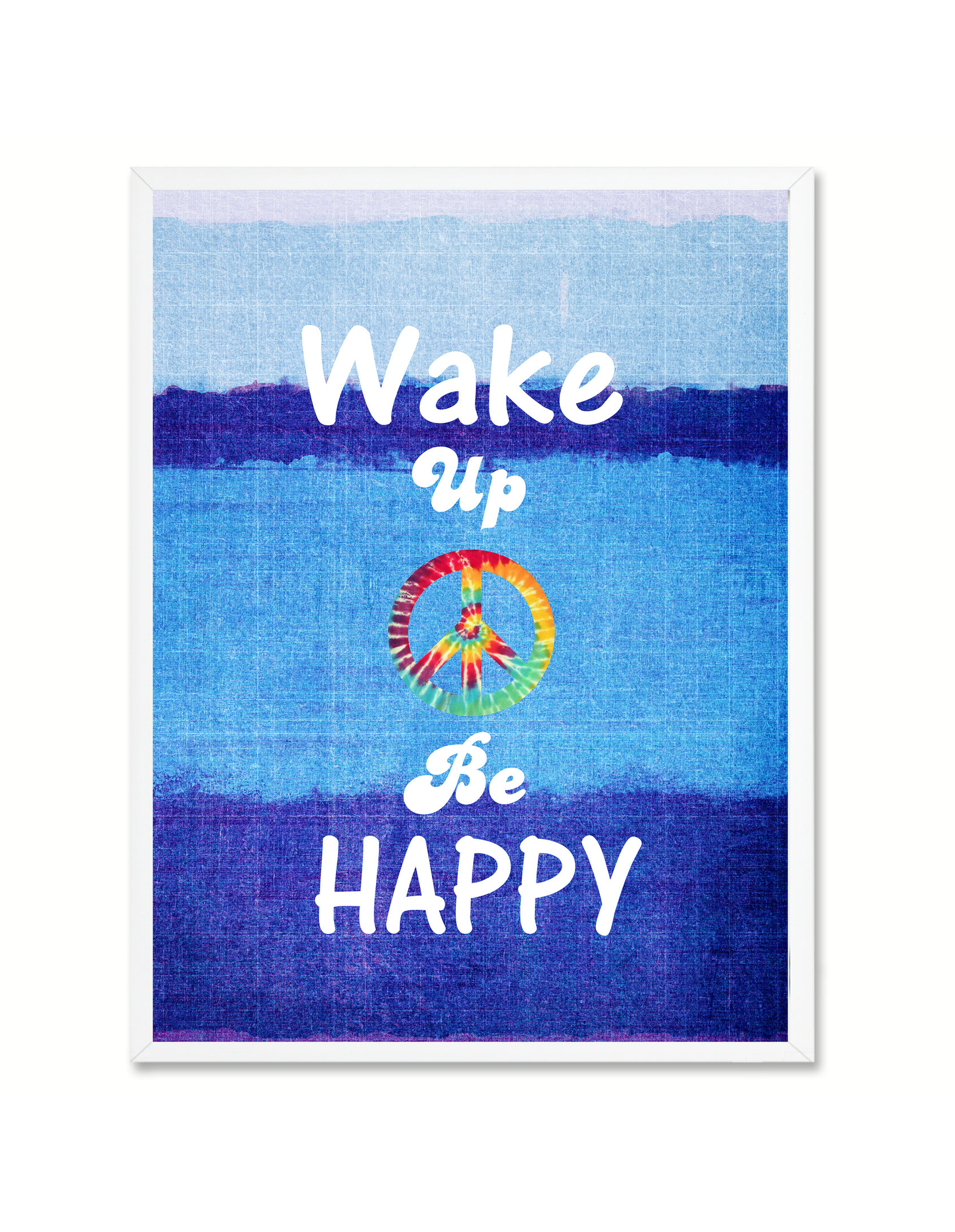 Wake Up & Happy Inspirational, Canvas, Picture Frame, 28"x37 ...
