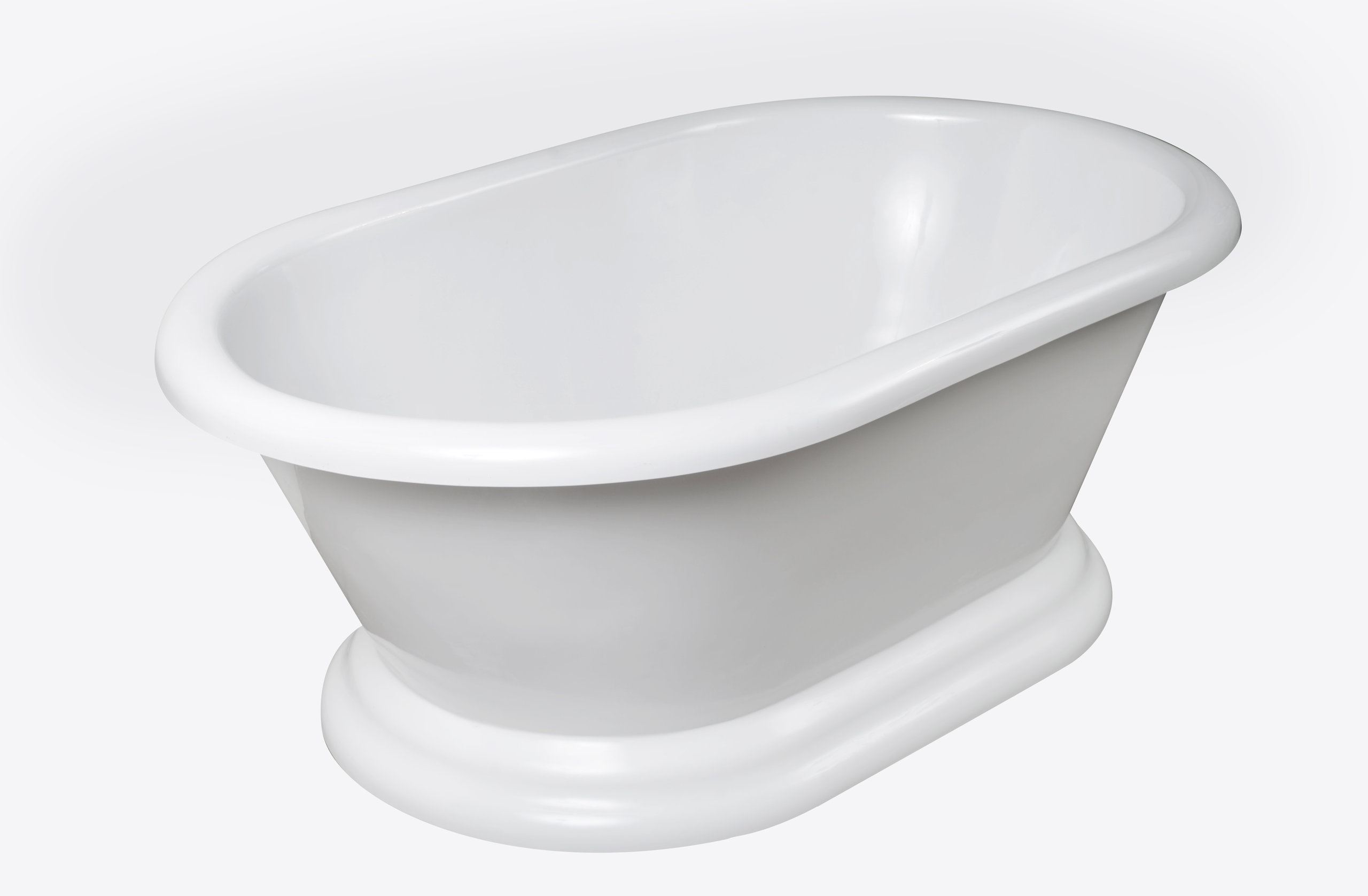 Victoria Free-Standing Acrylic Tub With Base, 66" X 40" X 24 ...