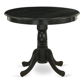 Dining Table Wirebrushed Black, ANT-ABK-TP - Traditional - Dining ...