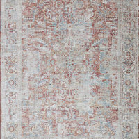 The Met x Exquisite Rugs Antique Loom Rust/Beige Area Rug, 9'x12 ...